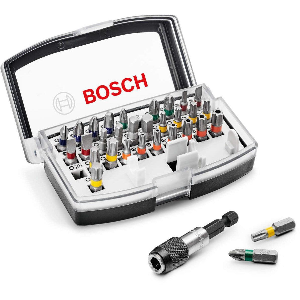 Bosch 32-delni set bitova sa brzo izmenljivim držačem (2607017319) — SBT Alati Beograd