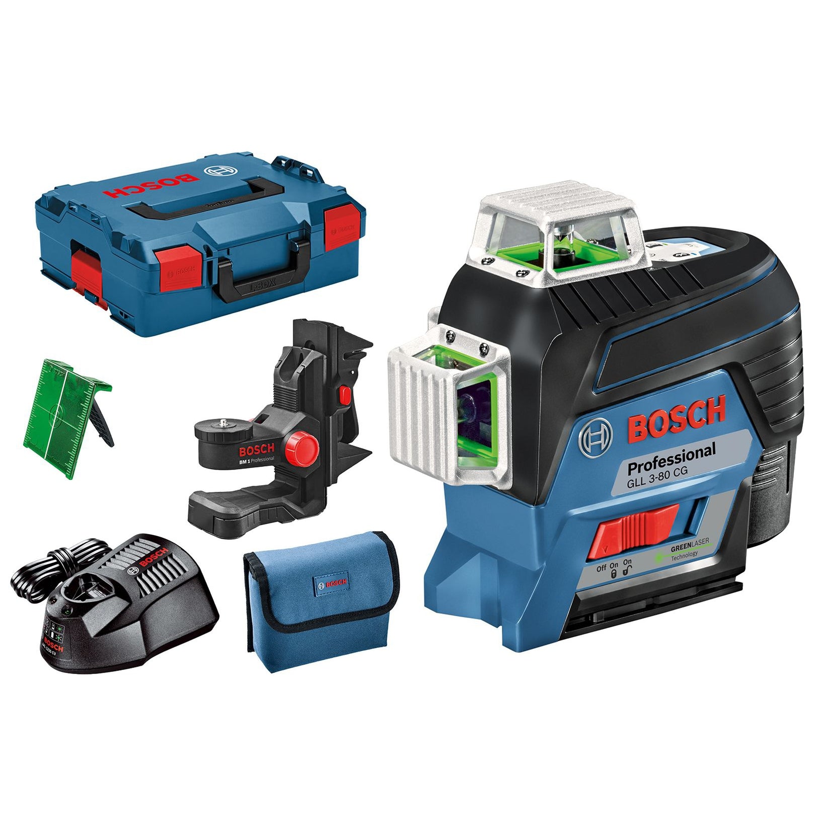 Bosch GLL 3-80 CG linijski laser sa zelenim zrakom Bluetooth 80m (0601 ...